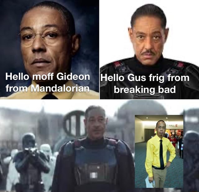 Hello moff Gideon IHello Gus frig from from Mandalorian breaking bad ...