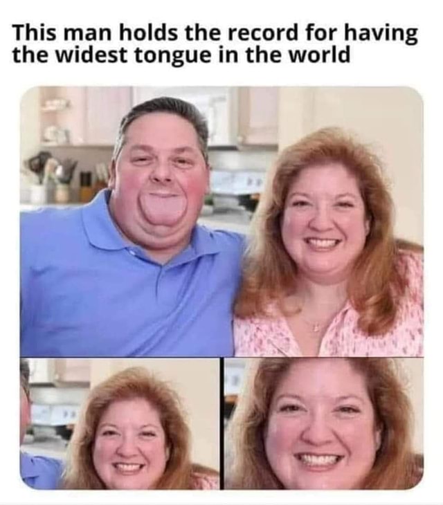 This man holds the record for having the widest tongue in the world I ...
