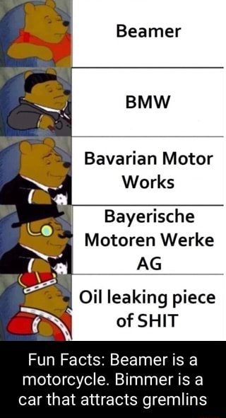 Beamer BMW I Bavarian Motor Works Bayerische Motoren Werke AG Oil ...