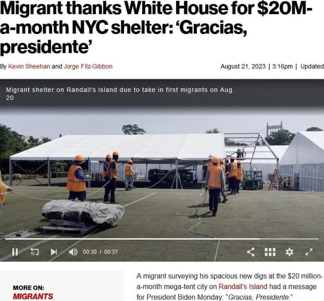 Migrant thanks White House for -month NYC shelter: 'Gracias, presidente ...