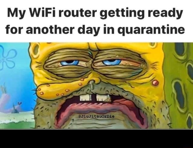 My WiFi router getting ready for another day in quarantine - - iFunny
