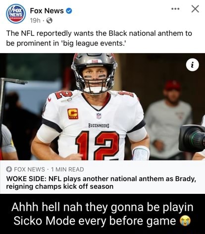 Fen The NFL reportedly wants the Black national anthem to be prominent ...