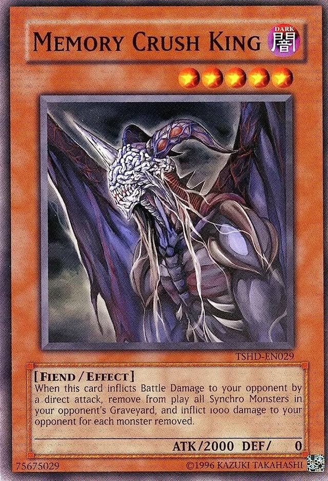 CrUSH KING FIEND / EFFECT I hen this card inflicts Battle play Damage ...