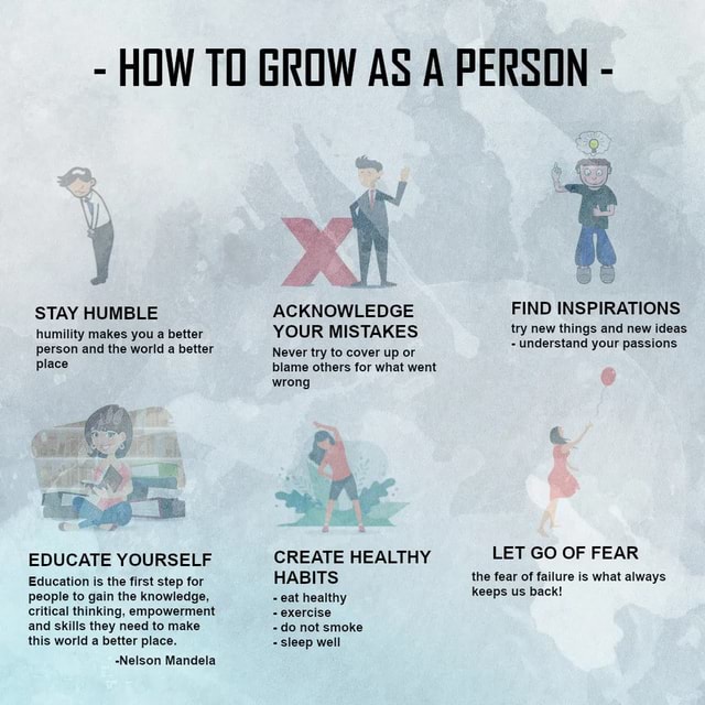- HOW TO GROW AS A PERSON - STAY HUMBLE humility makes you a better ...