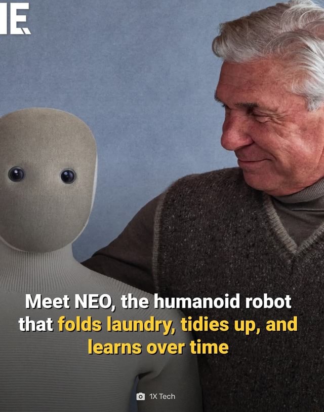Meet NEO, the humanoid robot that folds laundry, tidies up, and learns ...