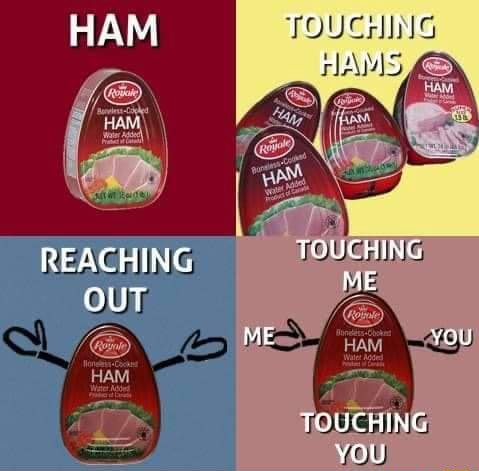 HAM TOUCHING HAMS REACHING TOUCHING ME OUT ME You TOUCHING - iFunny