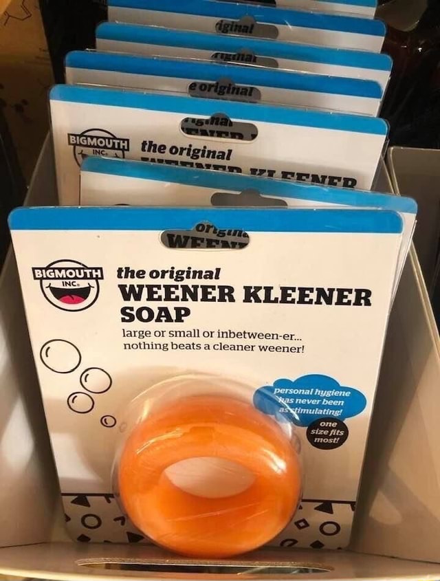 The original WEENER KLEENER SOAP large or small or inbetween-er ...