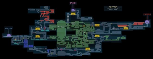 Artaria full map, Metroid Dread - )