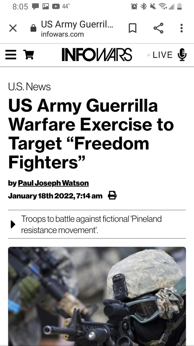 44 x @ US Army Guerril.. Qh US. News US Army Guerrilla Warfare Exercise ...
