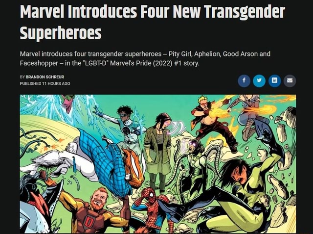Marvel Introduces Four New Transgender Superheroes Marvel introduces ...