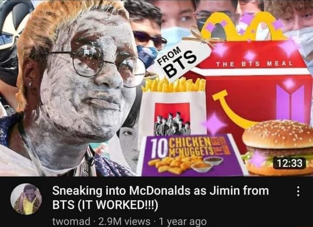 THe ats Sneaking into McDonalds as Jimin from BTS (IT WORKED!!!) twomad ...