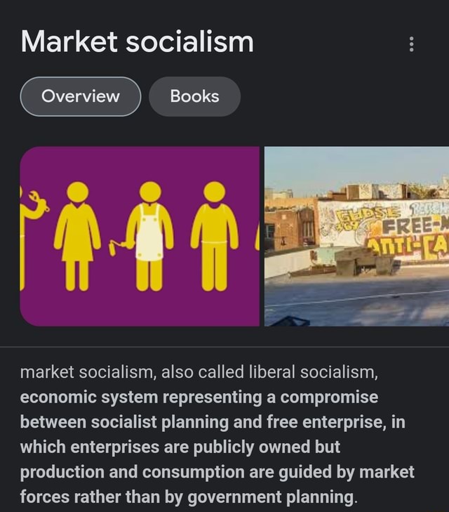 Market socialism I Overview Books C) market socialism, also called ...