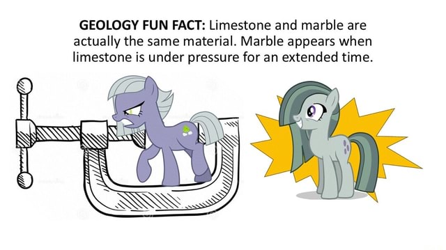 GEOLOGY FUN FACT: Limestone and marble are actually the same material ...