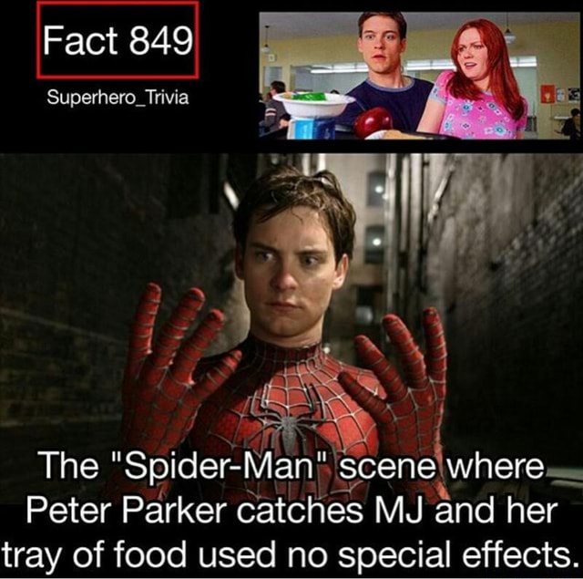 The SpIder Man scene where Parker Catches And Tray Of Food Used No the-spider-man-scene-where-parker-catches-and-tray-of-food-used-no