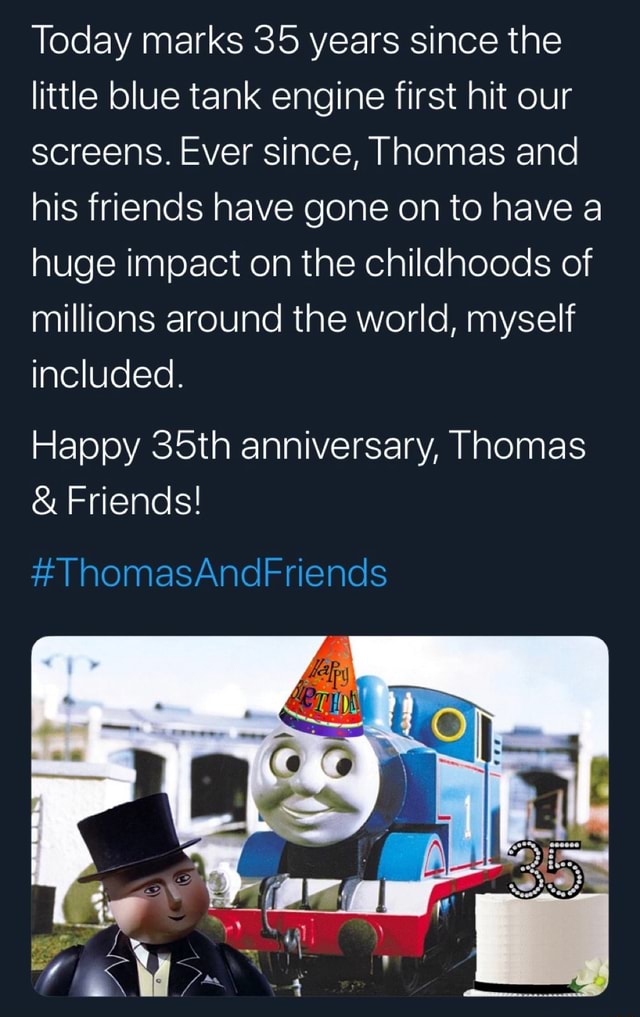 Today marks 35 years since the little blue tank engine first hit our ...
