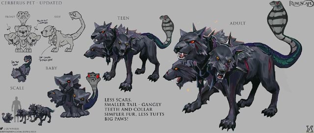 CERBERUS PET - UPDATED ADULT BABY SCALE LESS SCARS, SMALLER TAIL ...