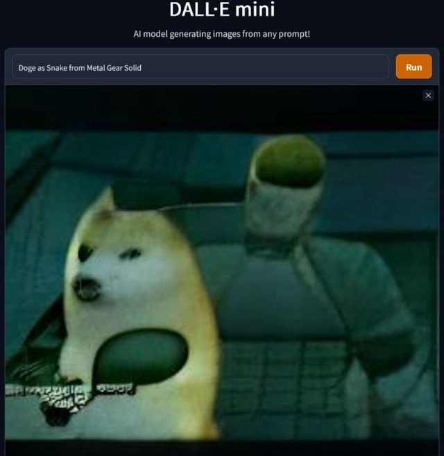DALL-E mini Al model generating images from any prompt! Doge as Snake ...