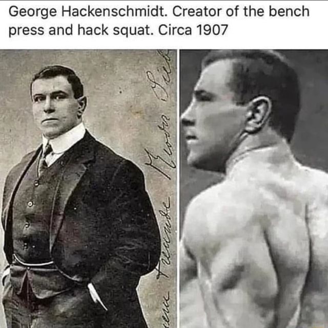 George Hackenschmidt. Creator of the bench press and hack squat. Circa ...
