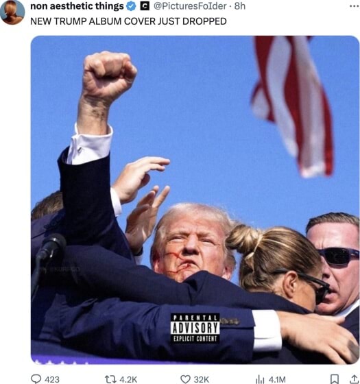 Non aesthetic things @ @PicturesFolder NEW TRUMP ALBUM COVER JUST ...