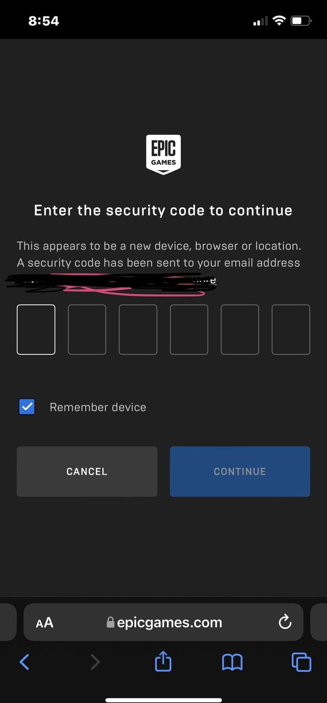 Of Enter the security code to continue This appears to be a new device ...