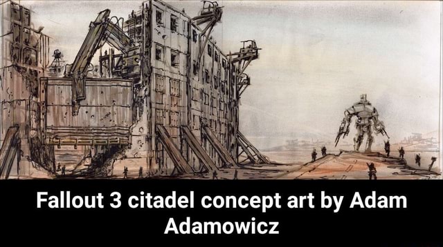 Fallout 3 citadel concept art by Adam Adamowicz - Fallout 3 citadel ...