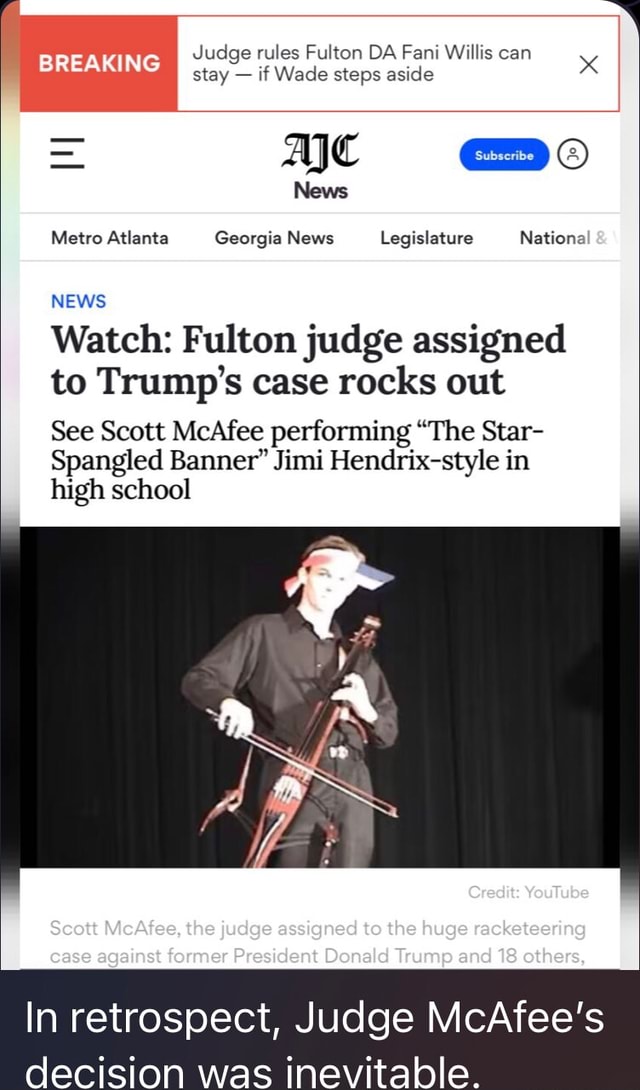 Judge rules Fulton DA Fani Willis can BREAKING stay - if Wade steps ...