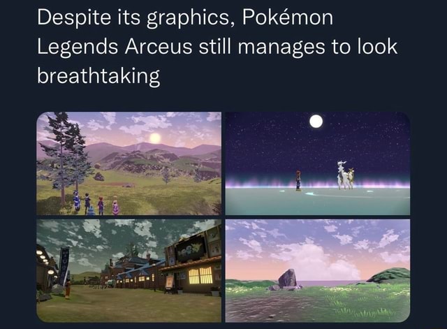 Despite its graphics, Pokemon Legends Arceus still manages to look ...