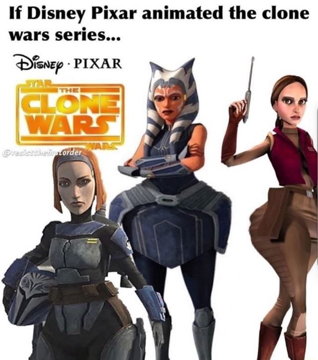 If Disney Pixar animated the clone wars series... "Dfenep PIXAR le ...