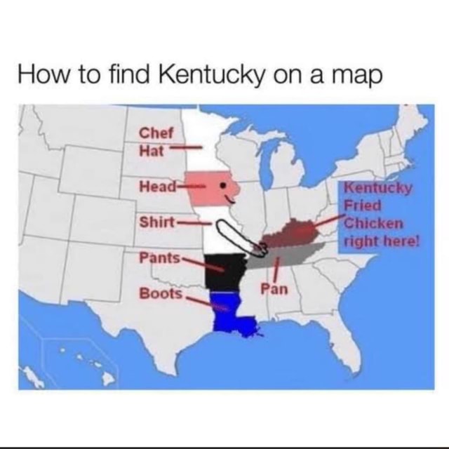 How to find Kentucky on a map - )
