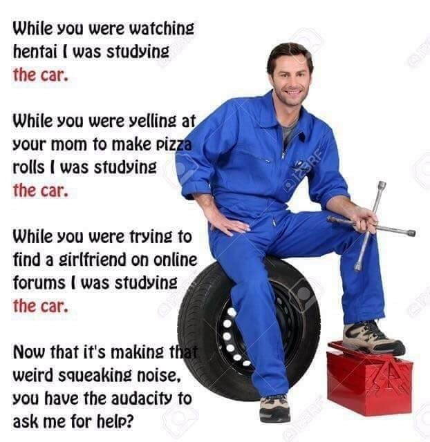 Must be the muffler : r/mbtimemes