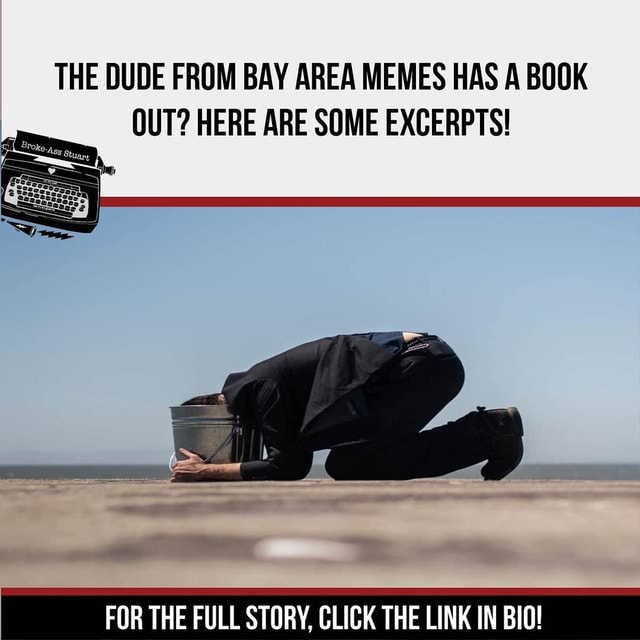 THE DUDE FROM BAY AREA MEMES HAS A BOOK OUT? HERE ARE SOME EXCERPTS ...