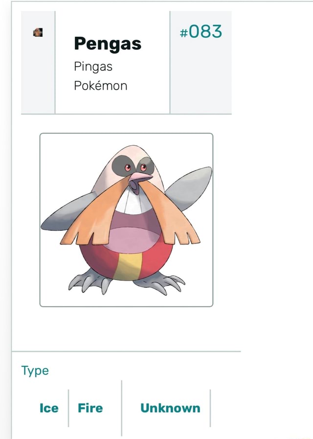 #083 Pengas Pingas Pokémon - iFunny