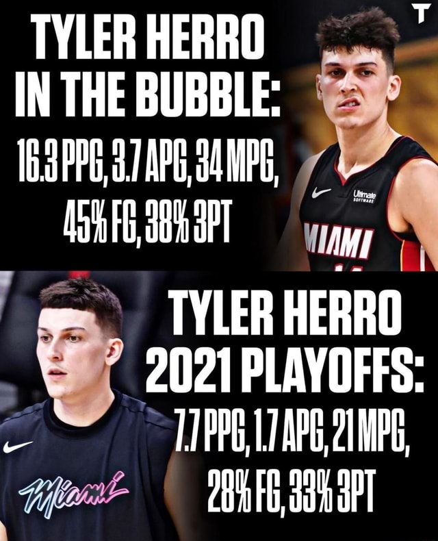 TYLER HERRO IN THE BUBBLE: IRSPPGATAPG SMPD, TYLER HERRO 2021 PLAYOFFS ...