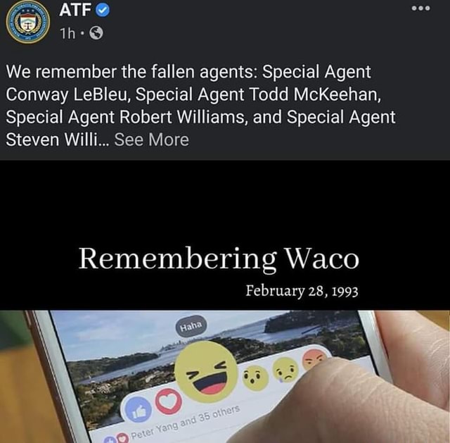 We remember the fallen agents: Special Agent Conway LeBleu, Special Agent Todd McKeehan, Special ...