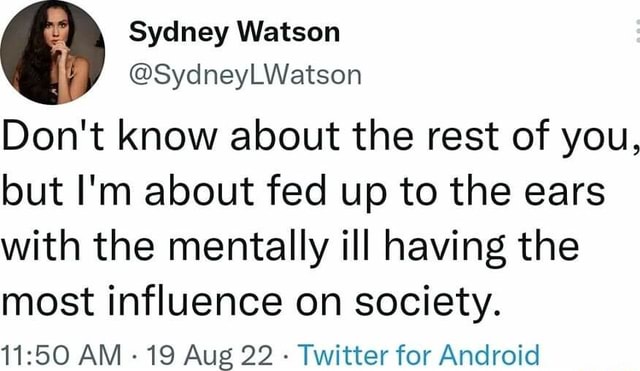 Sydney Watson @SydneyLWatson Don't know about the rest of you, but I'm ...