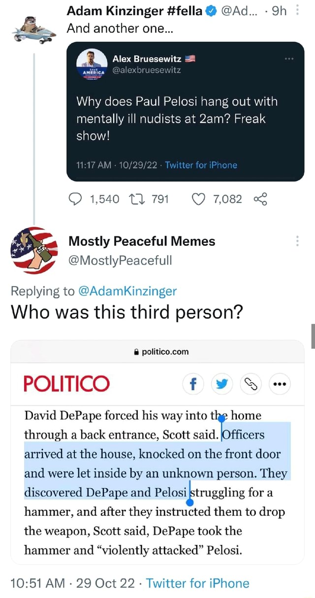 Adam Kinzinger #fella @ @Ad... - And another one... Alex Bruesewitz ...