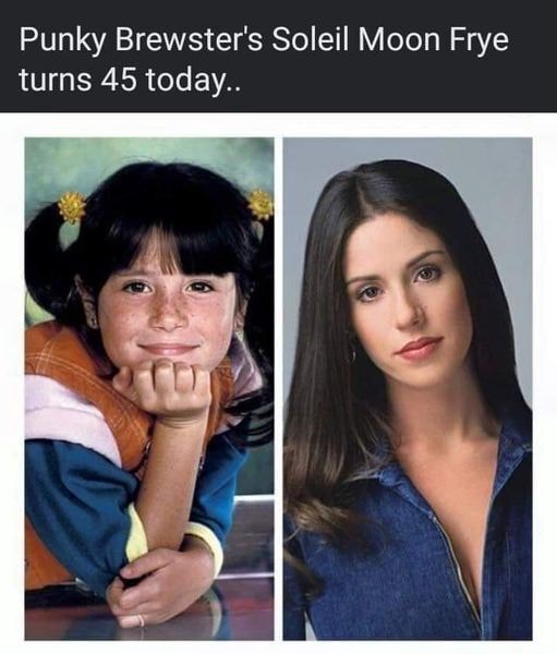 Punky Brewster's Soleil Moon Frye turns 45 today.. - America’s best ...