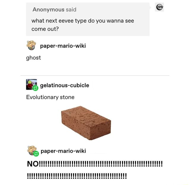What next eevee type do you wanna see Anonymous said come out? paper ...