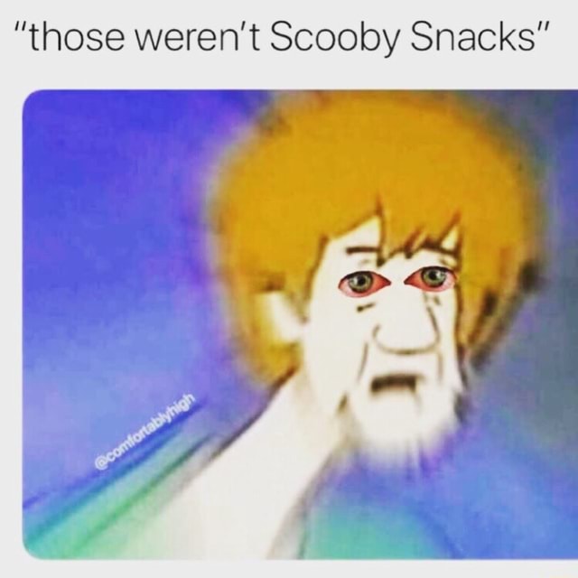 ”those weren't Scooby Snacks" - iFunny