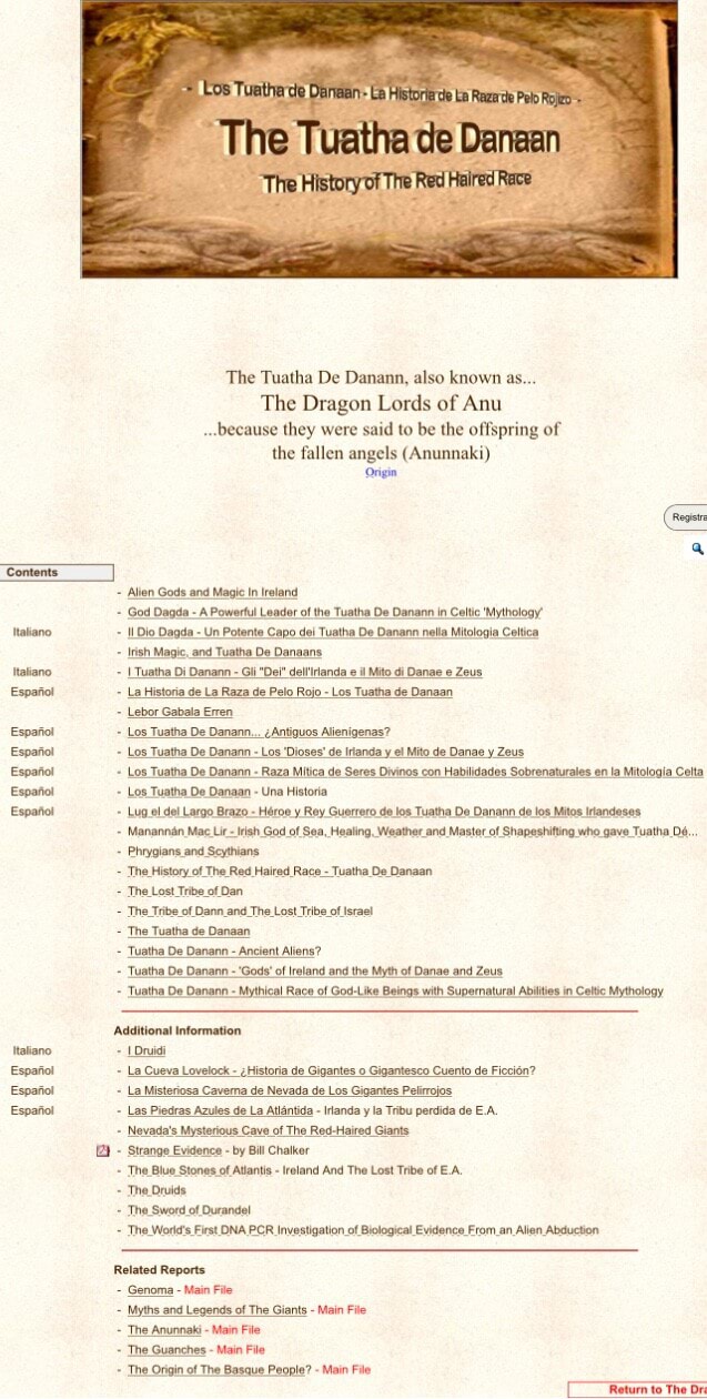 Ea The Tuatha De Danann, also known a: The Dragon Lords of Anu because ...