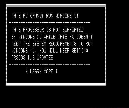 THIS PC CANNOT RUN WINDOWS 11 THIS PROCESSOR NOT SUPPORTED BY WINDOWS ...