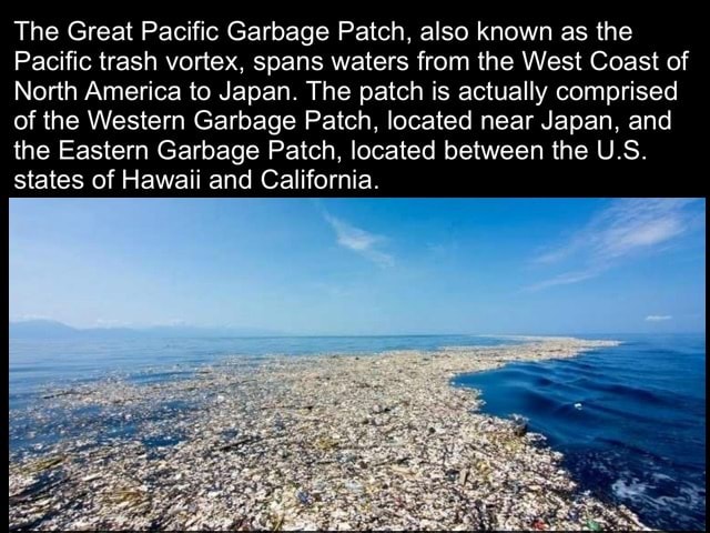 The Great Pacific Garbage Patch, also known as the Pacific trash vortex ...