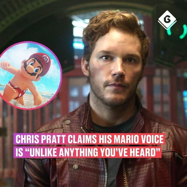 My CHRIS PRATT CLAIMS HIS MARIO VOICE IS "UNLIKE ANYTHING YOU'VE HEARD ...