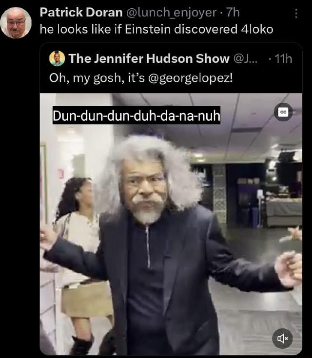 Patrick Doran @lunch enjoyer he looks like if Einstein discovered 4loko ...