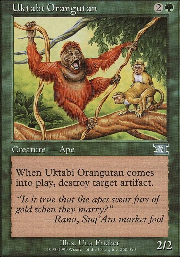 Uktabi Orangutan Creature - When Uktabi Orangutan comes into play ...