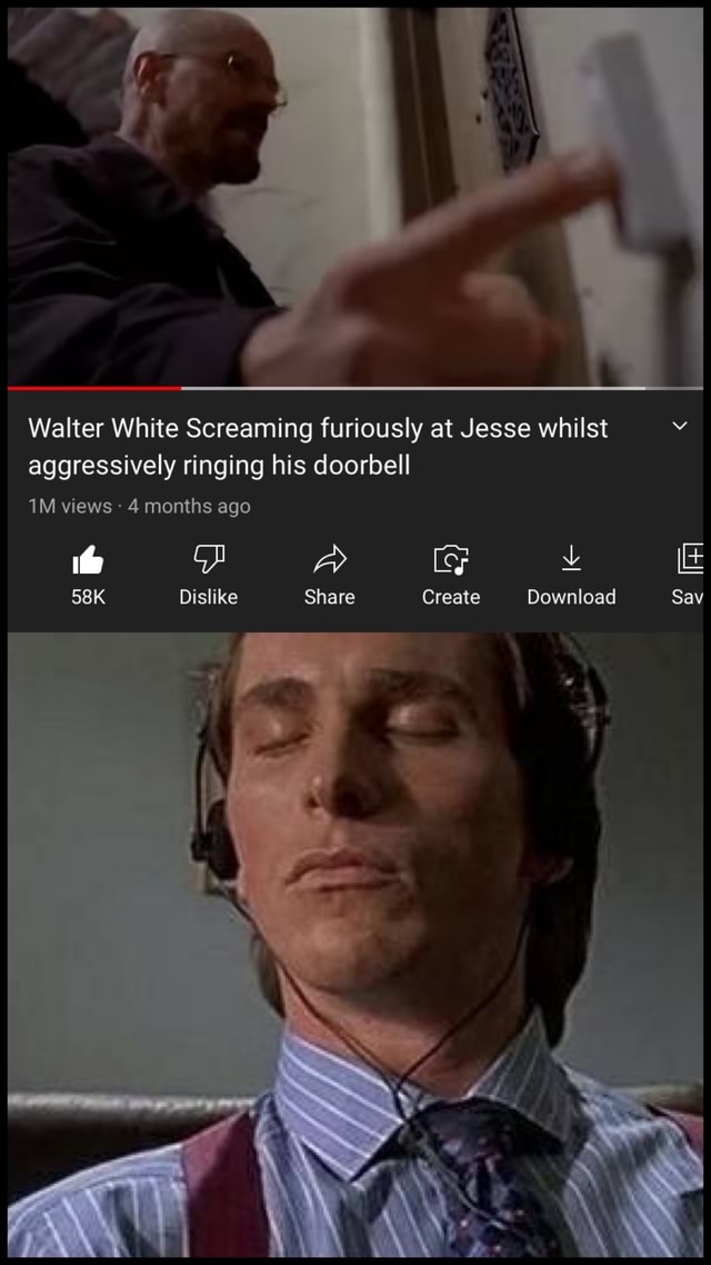 Walter White Screaming furiously at Jesse whilst aggressively ringing ...