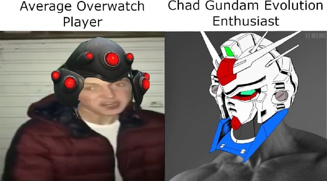 Average Overwatch Chad Gundam Evolution Player - iFunny