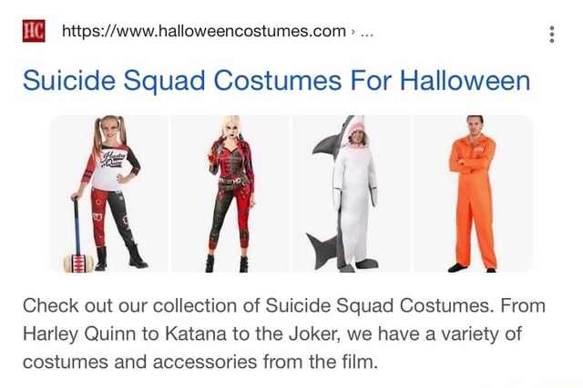 Suicide Squad Costumes For Halloween RAY Check out our collection of ...