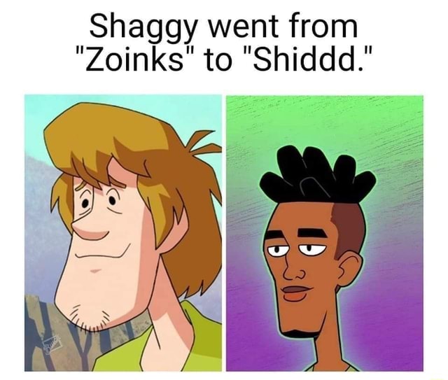 Shaggy went from "Zoinks" to "Shiddd." - iFunny