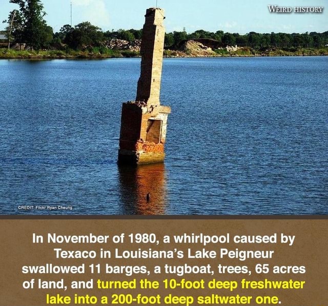 CREDIT: Flickr Ryan Cheung In November of 1980, a whirlpool caused by ...
